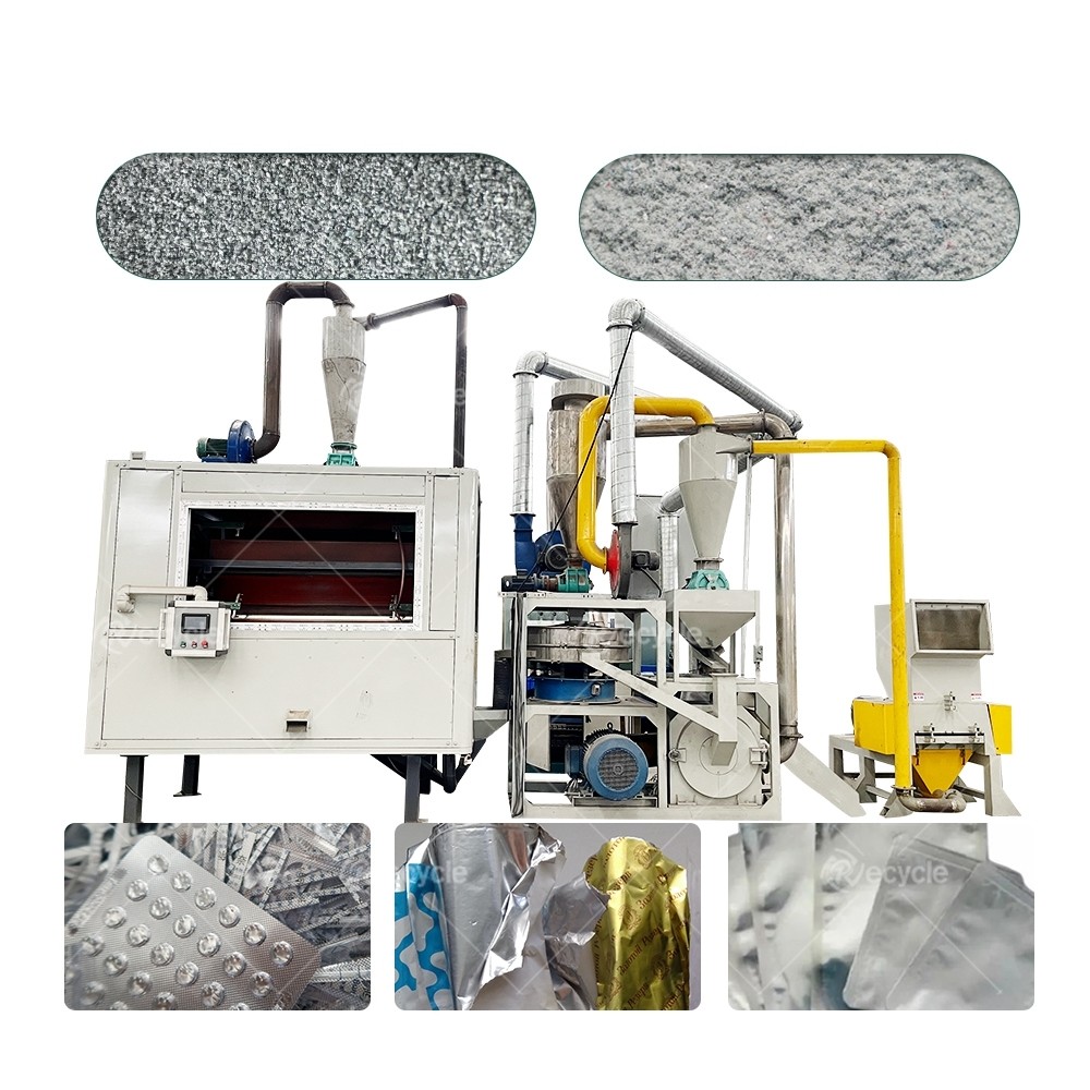 100-250kw Power Plant Waste Aluminum Recycling Machine for Separating ...
